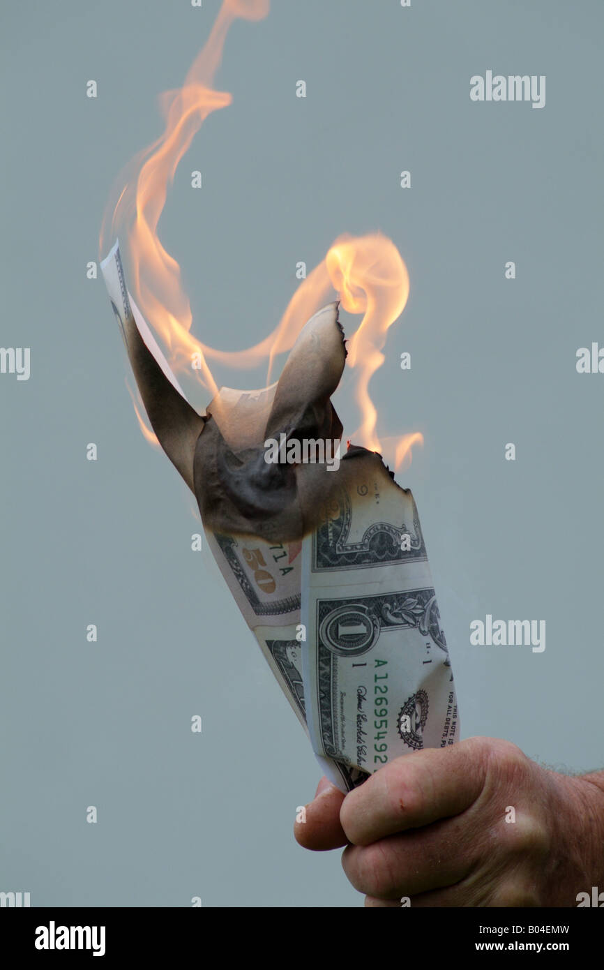 Dollar burn hi-res stock photography and images - Alamy