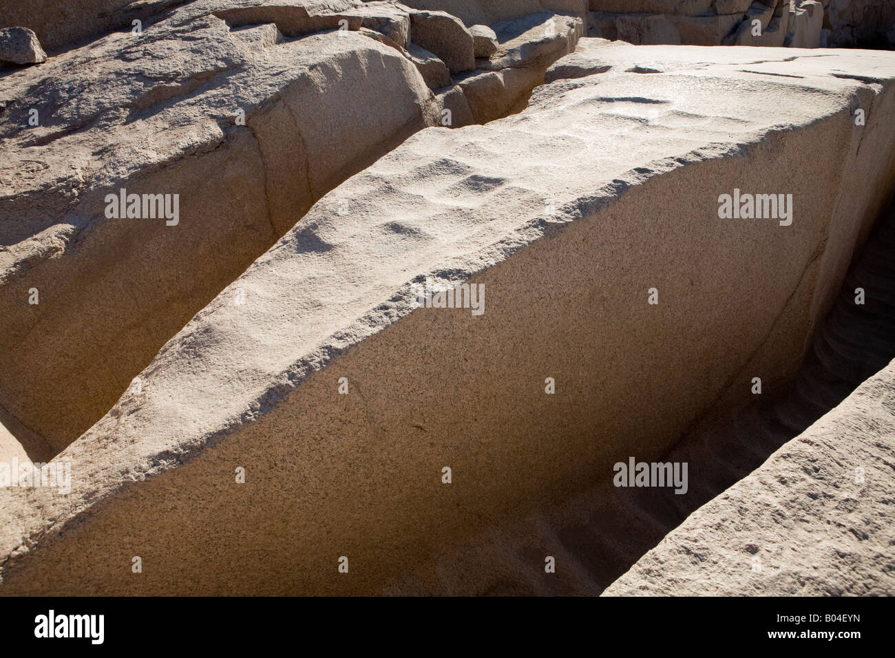 The Unfinished Obelisk, Northern Quarries, Aswan, Egypt Stock Photo - Alamy