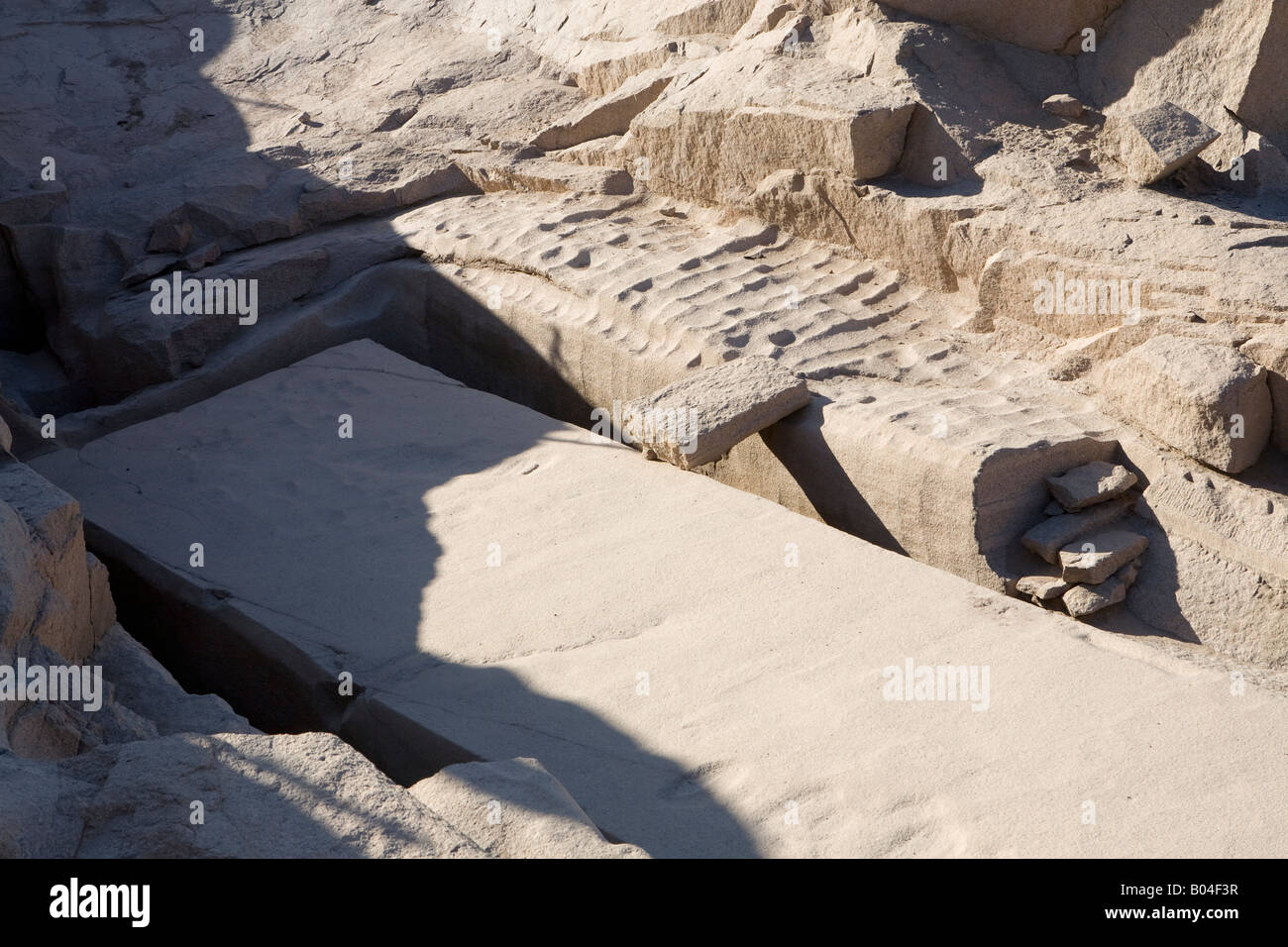 The Unfinished Obelisk, Northern Quarries, Aswan, Egypt Stock Photo - Alamy