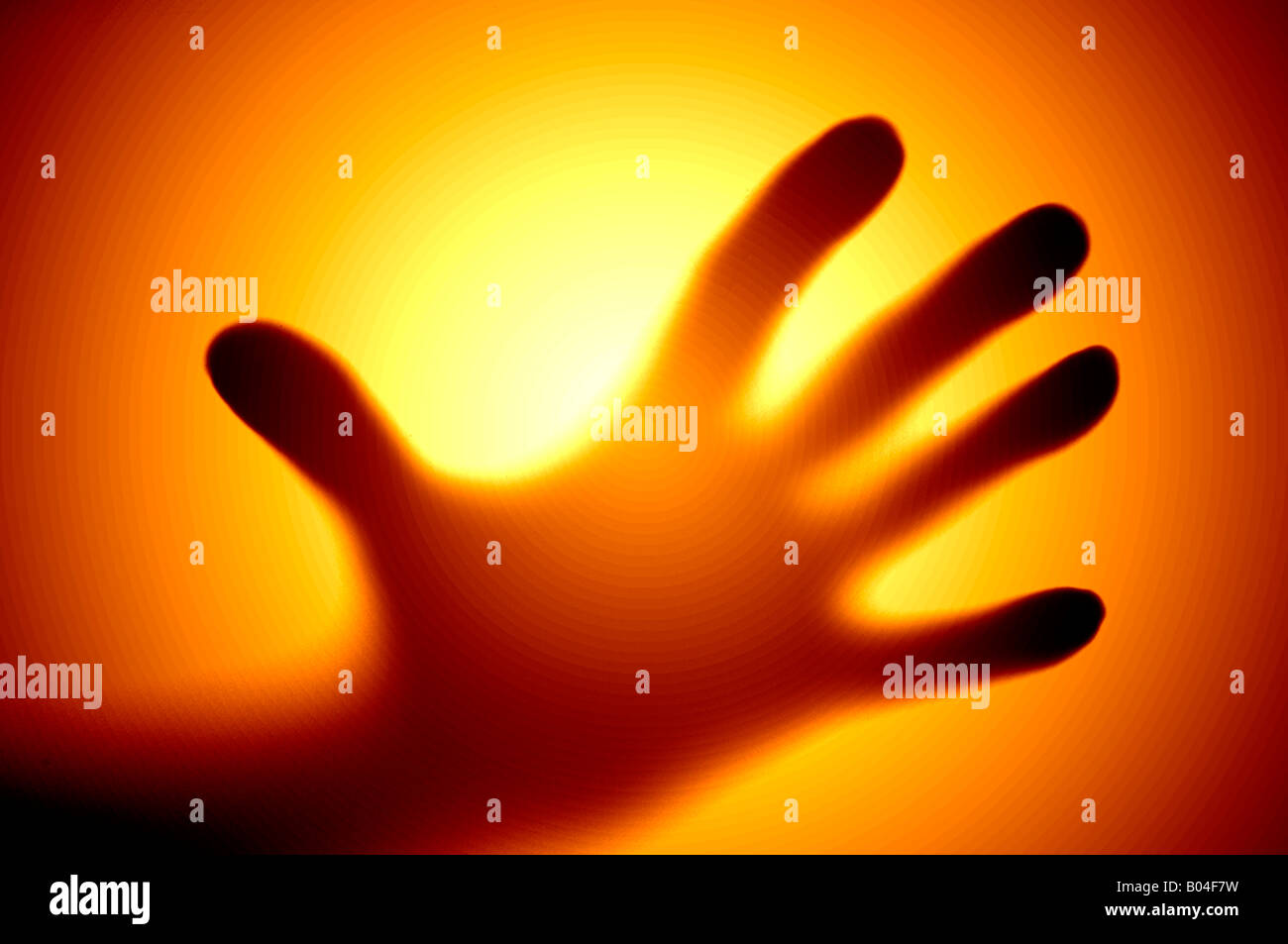 abstract blurred view of ghostly hand reaching out Stock Photo - Alamy