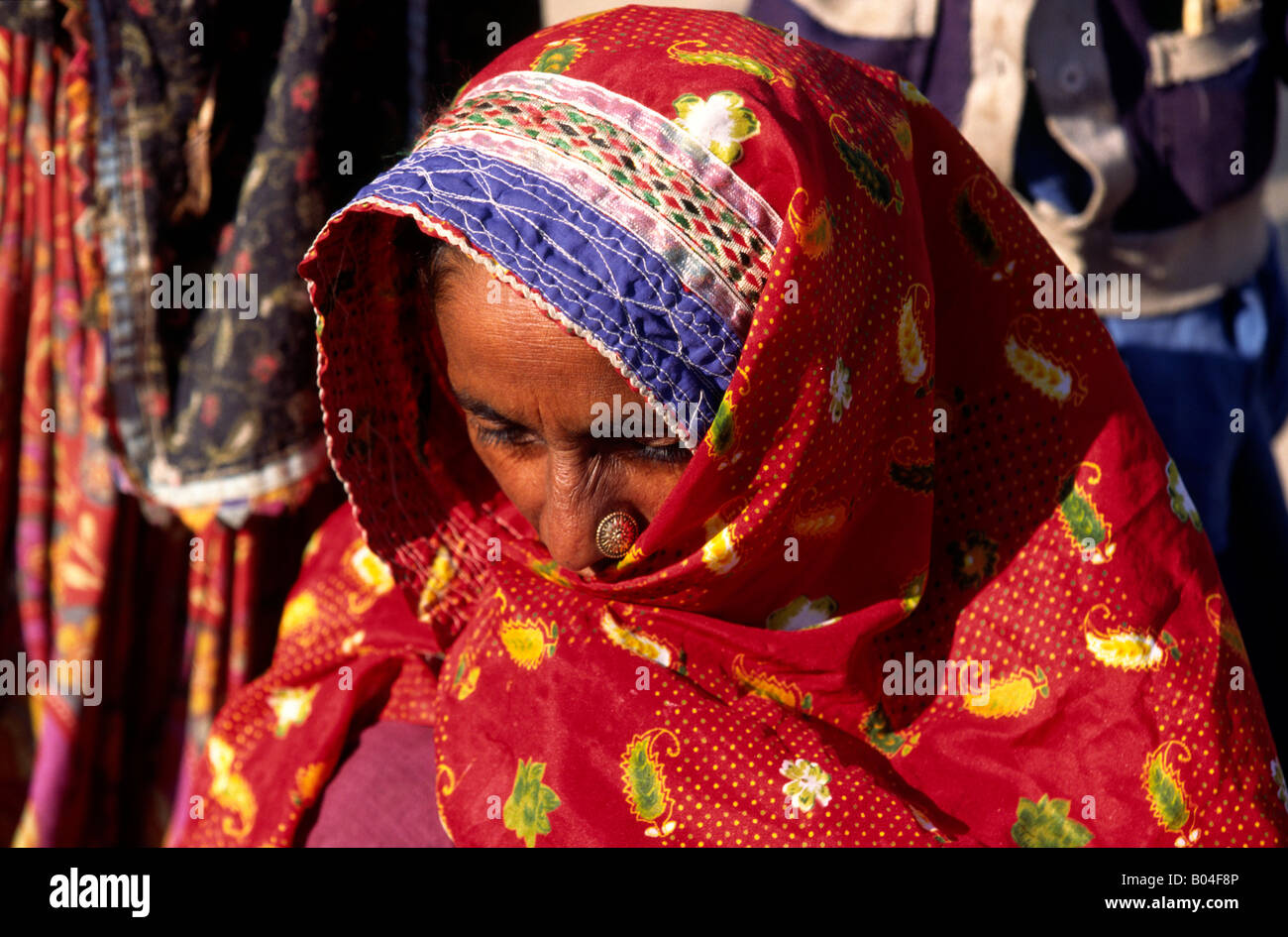 India Rann of Kutch Gujerat Banni area Harijan untouchable woman Stock ...