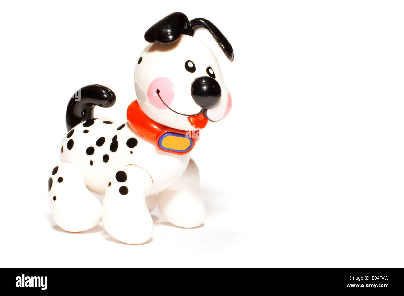 series object on white isolated plastic toy dog Stock Photo - Alamy