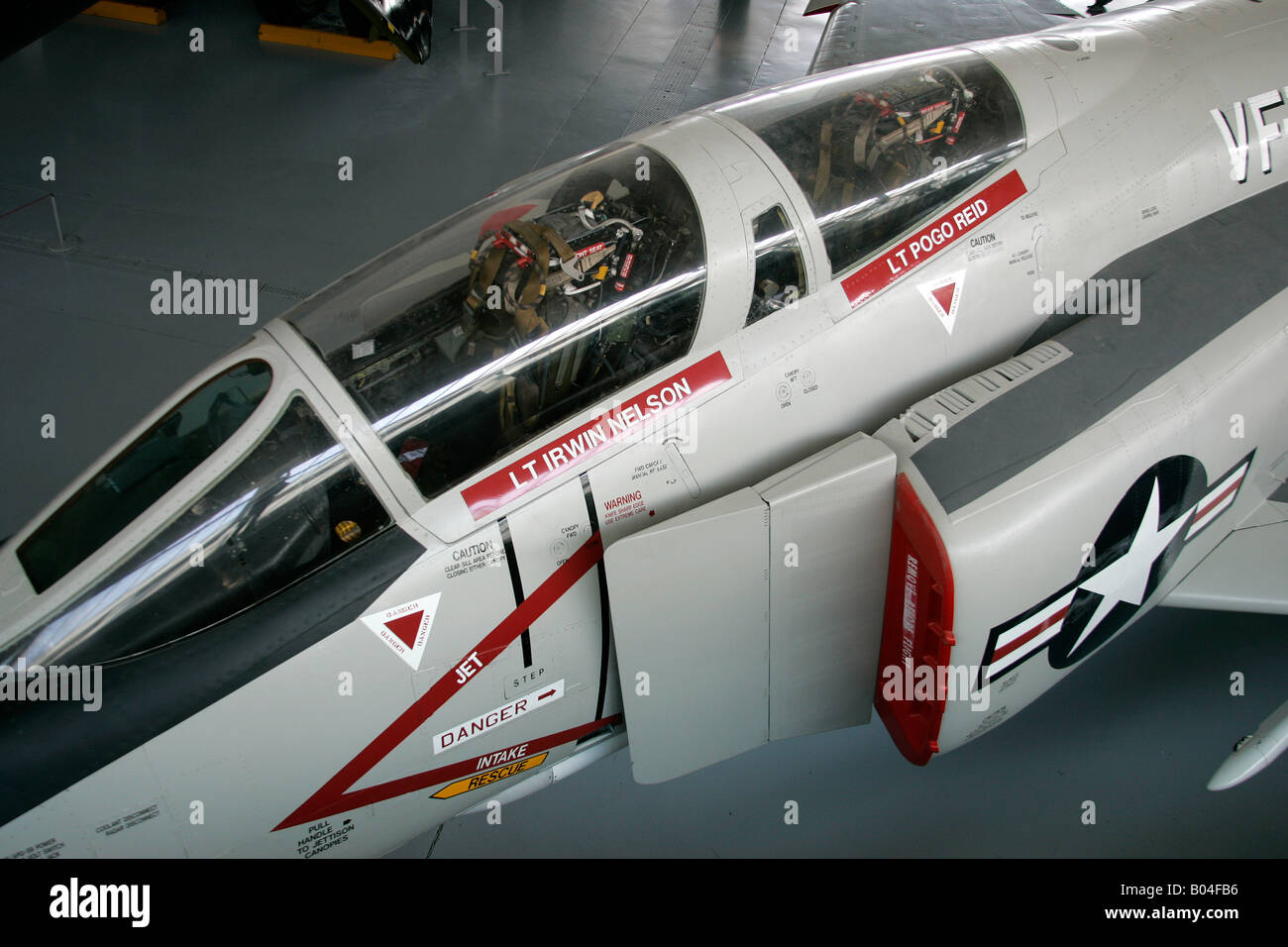 US NAVY PHANTOM JET FIGHTER AIRCRAFT -IMPERIAL WAR MUSEUM,DUXFORD Stock ...