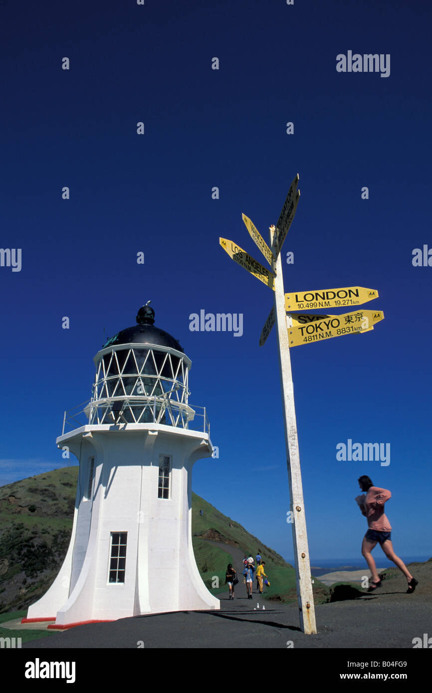 North Island Cape Reinga Signpost High Resolution Stock Photography and ...