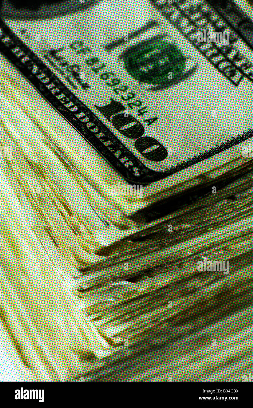 closeup view of stack of US 100 dollar bills Stock Photo - Alamy