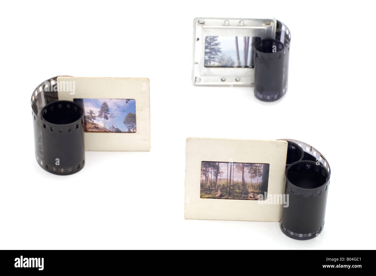 series object on white photographic film Stock Photo - Alamy