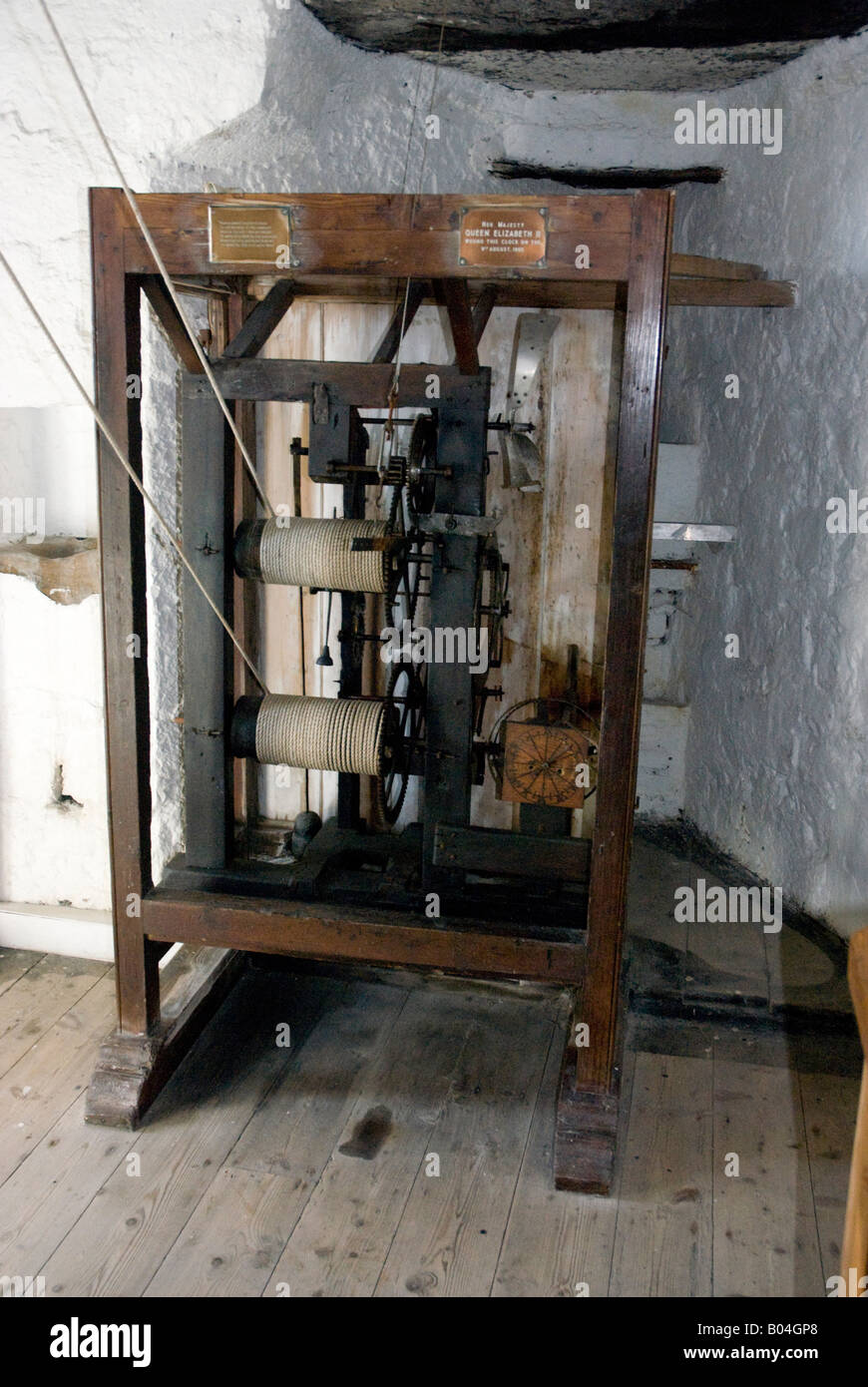 The Elizabethan clock mechanism in Castle Rushen, Castletown, Isle of ...