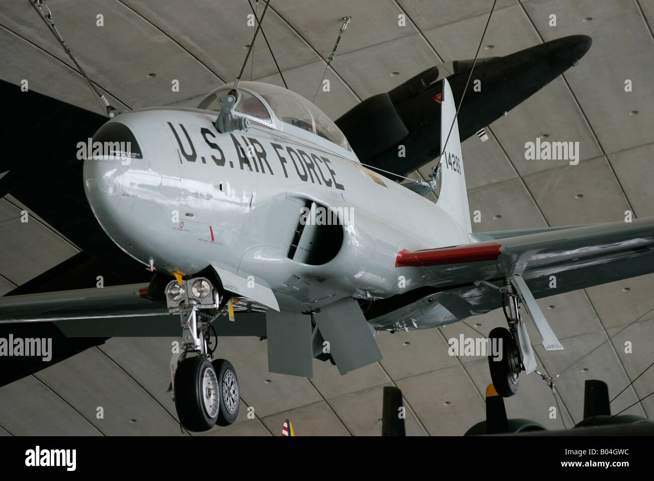 US T-33 JET FIGHTER PLANE -IMPERIAL WAR MUSEUM,DUXFORD Stock Photo - Alamy