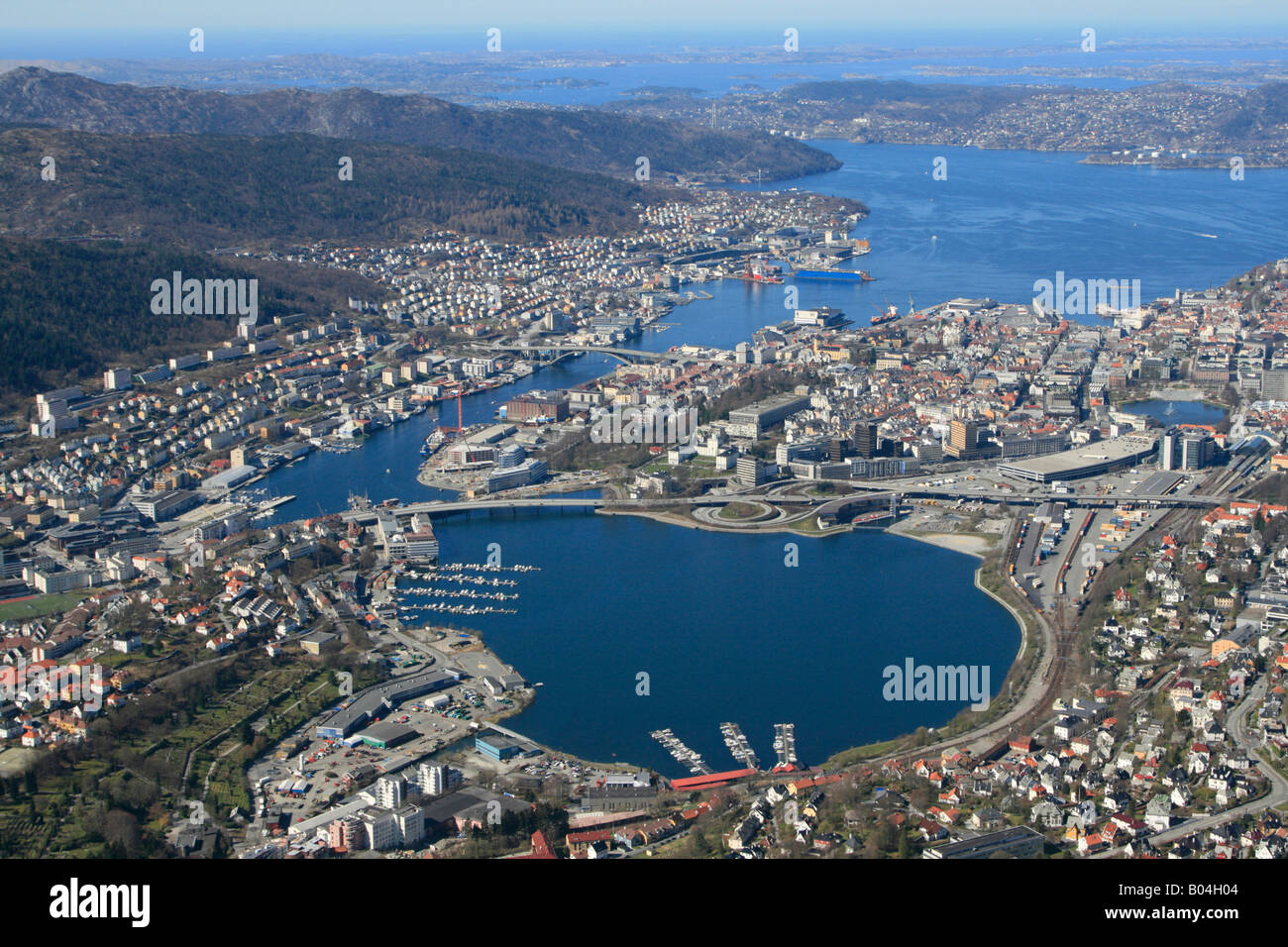 ulriken view The Norwegian city of Bergen, an important cultural centre ...