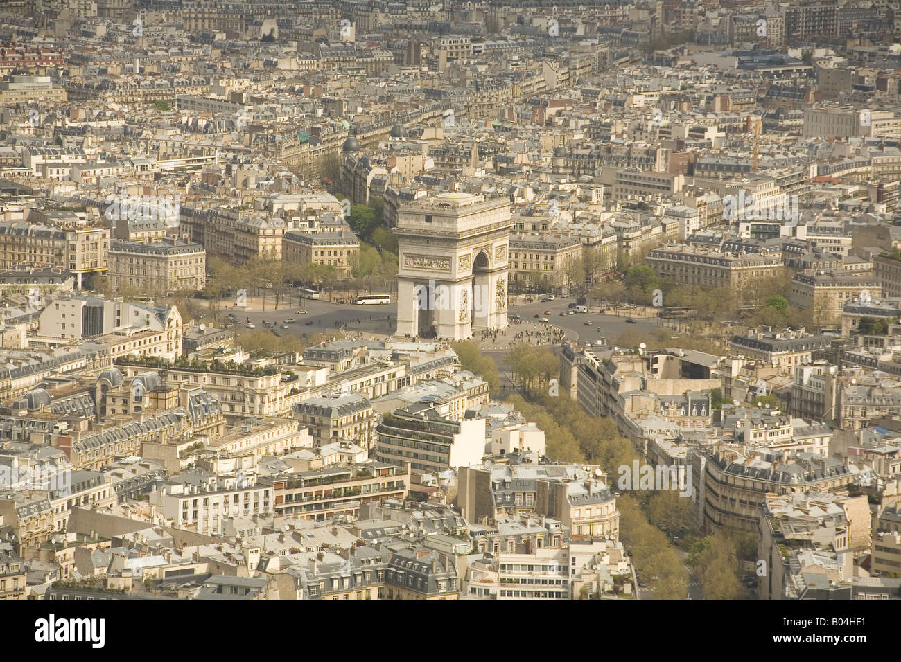 View from Eiffel Tower Paris France Stock Photo - Alamy