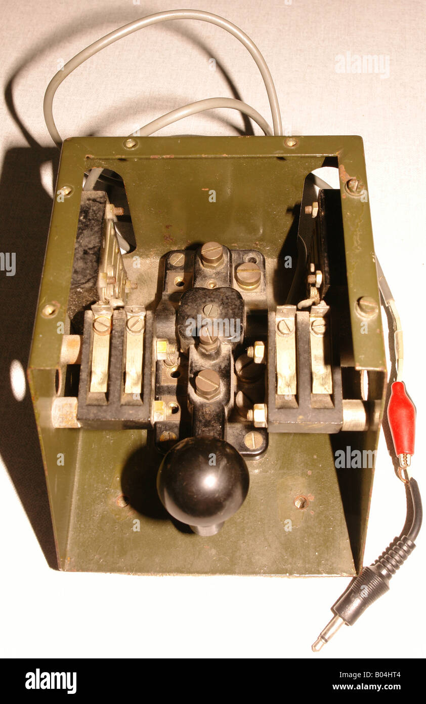 Morse code transmitter hi-res stock photography and images - Alamy