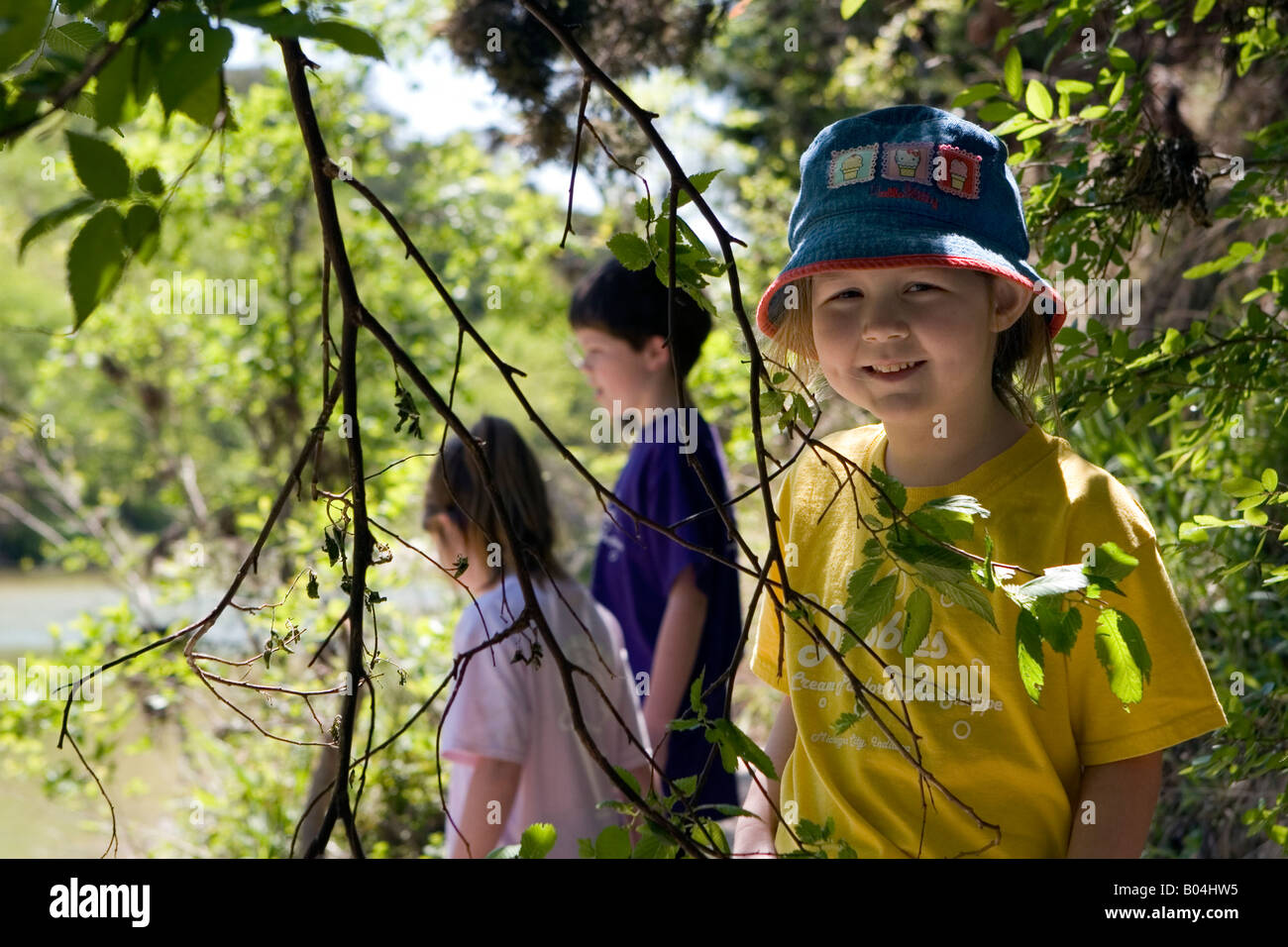 Children Exploring Nature Stock Photo - Alamy