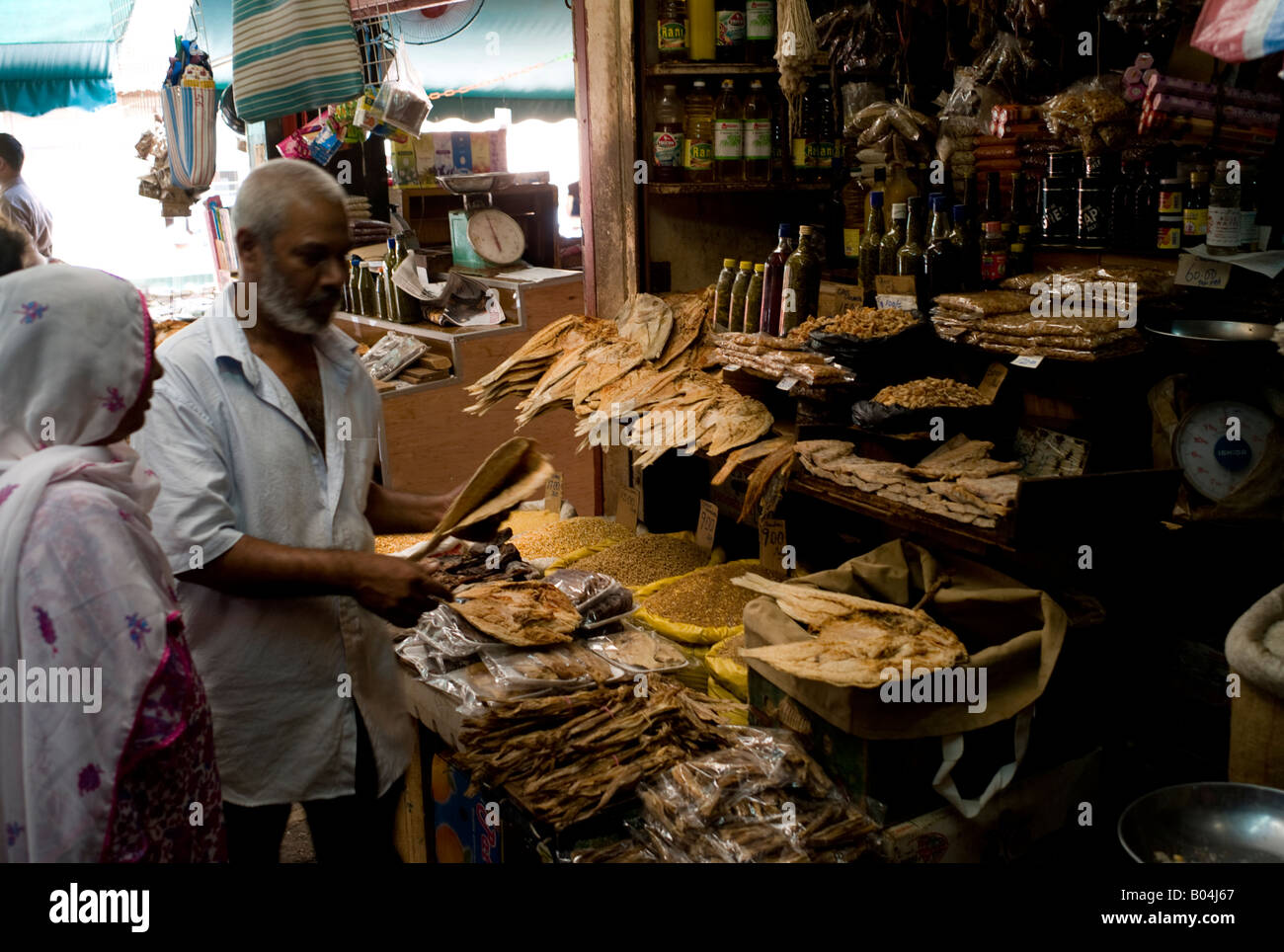Dried fish on sale in Port Louis market, Mauritius Stock Photo - Alamy
