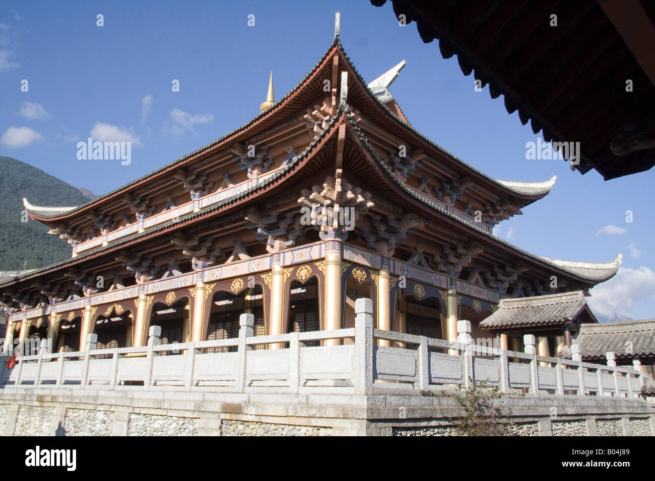 The beautiful palace of the Li Kingdom, in Dali, Yunnan China Stock ...