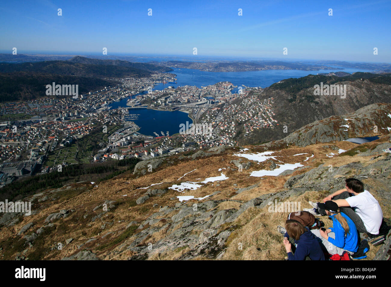 ulriken view The Norwegian city of Bergen, an important cultural centre ...