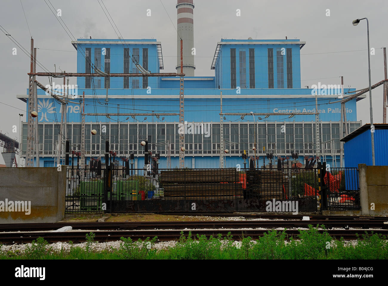 Porto Marghera,Italy:the ENEL power station Andrea Palladio Stock Photo ...