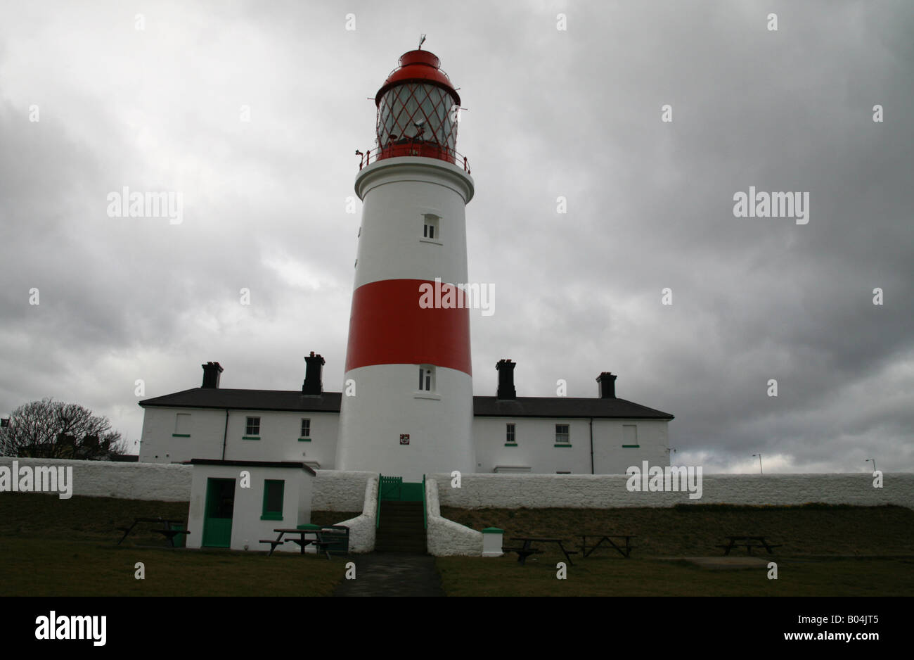 Souter Lighthouse east face Stock Photo - Alamy