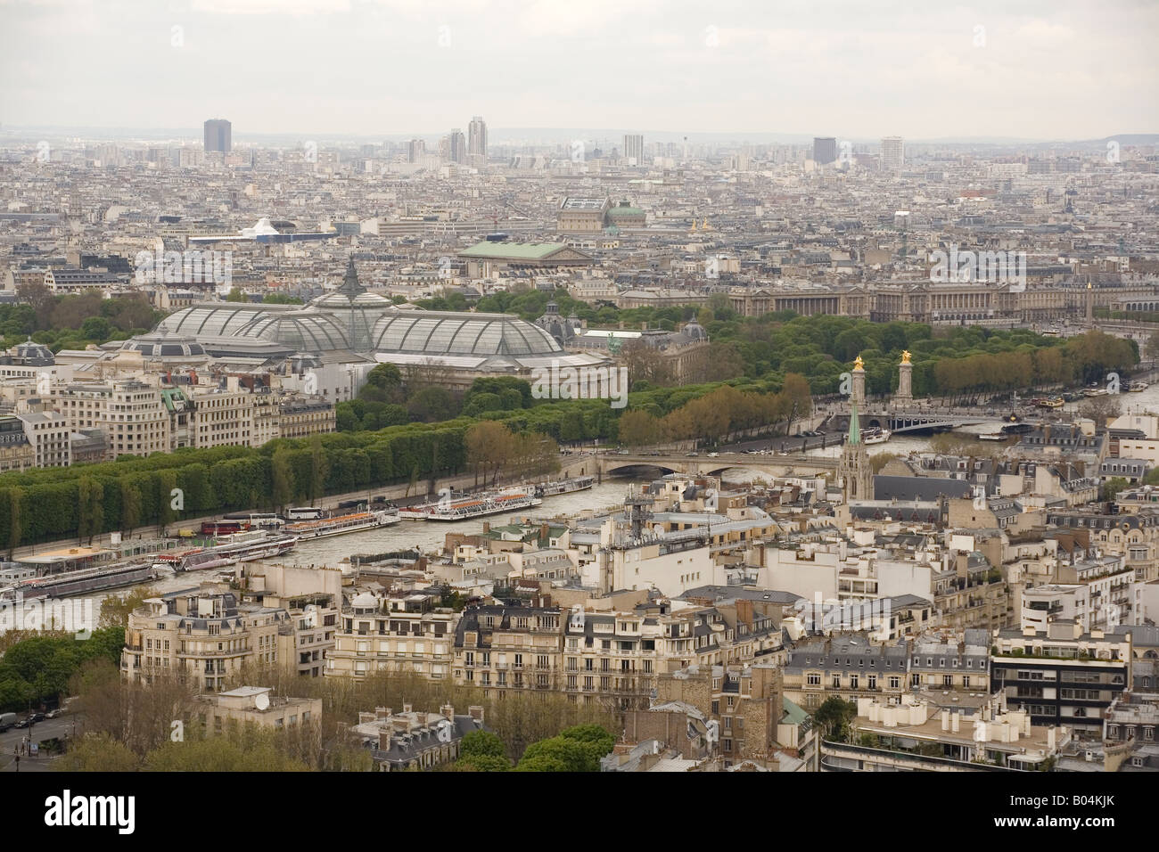 View from Eiffel Tower Paris France Stock Photo - Alamy