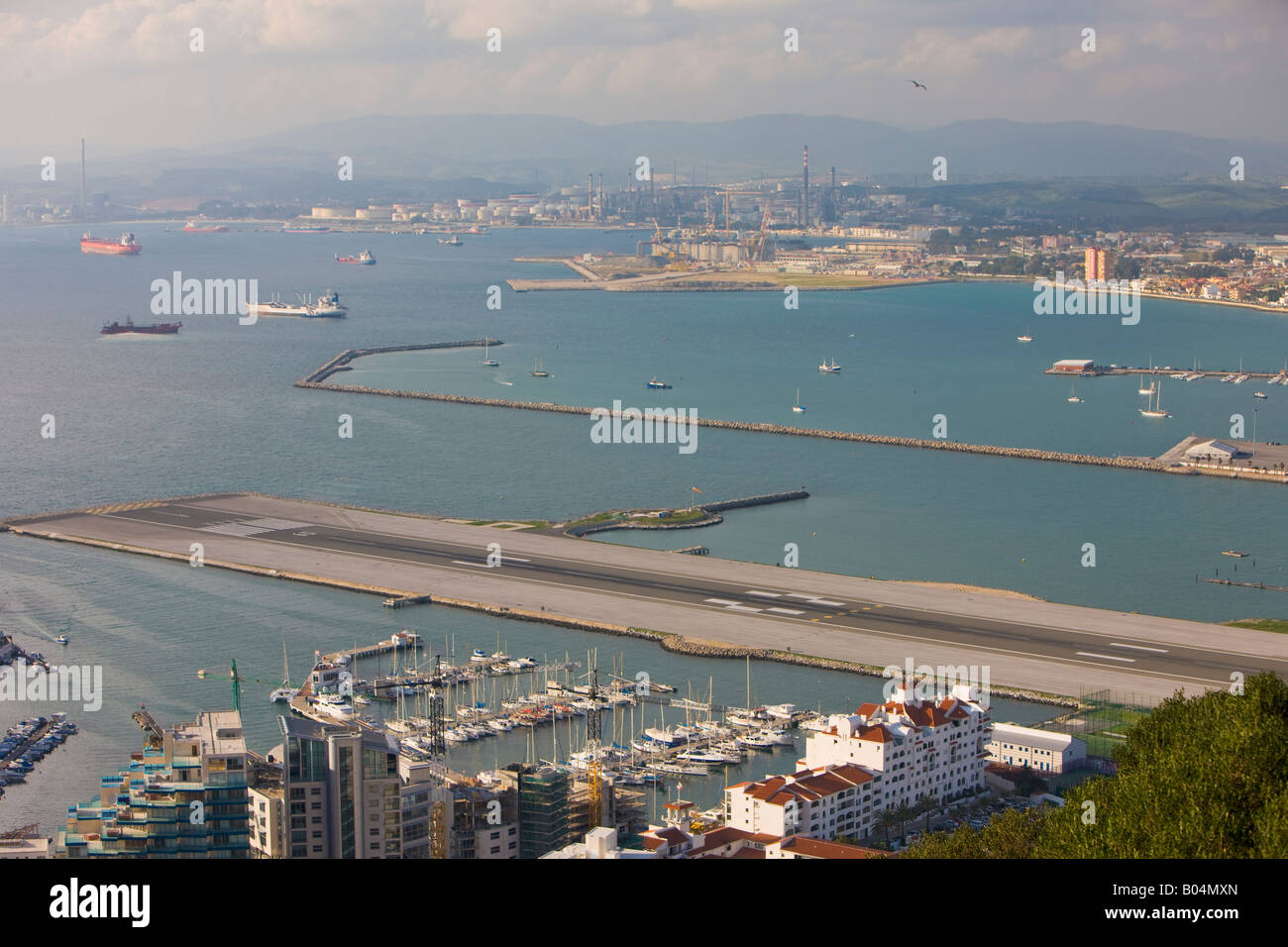 View from the Rock of Gibraltar (British Crown Colony), Britain, United ...