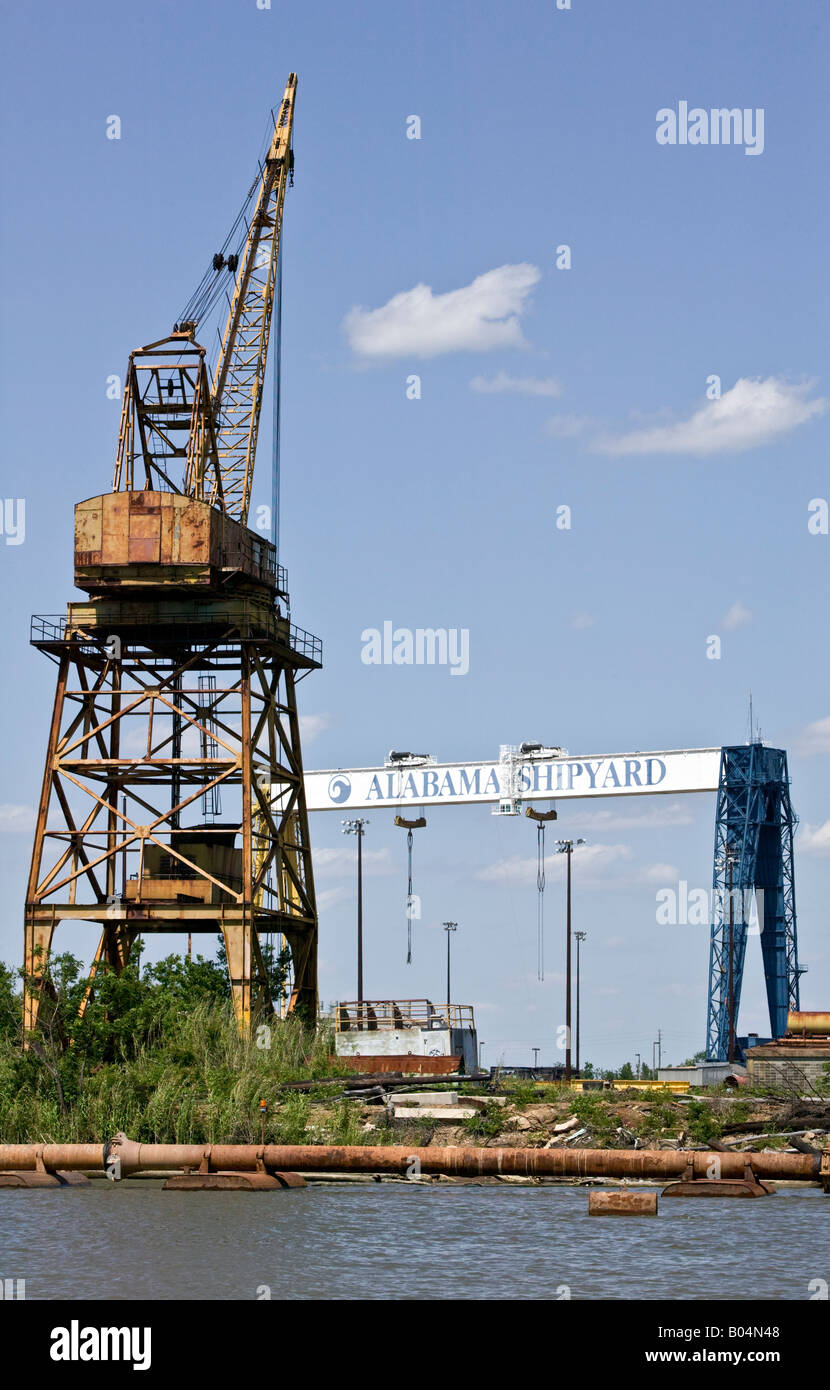 Alabama shipyards Mobile Stock Photo - Alamy