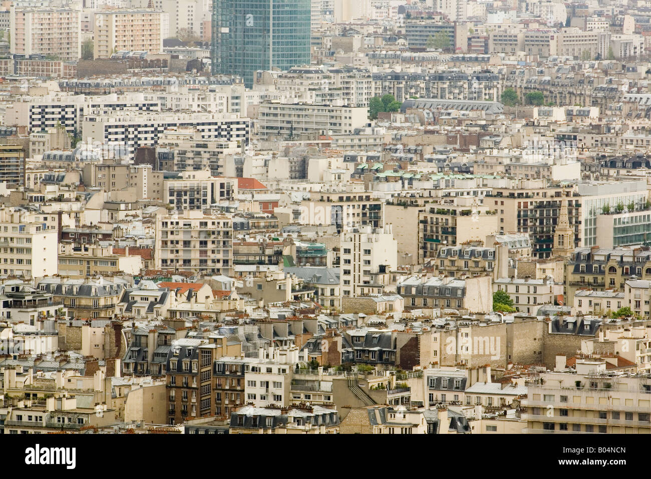 Paris cityscape photographed from the Eiffel Tower. France Stock Photo ...