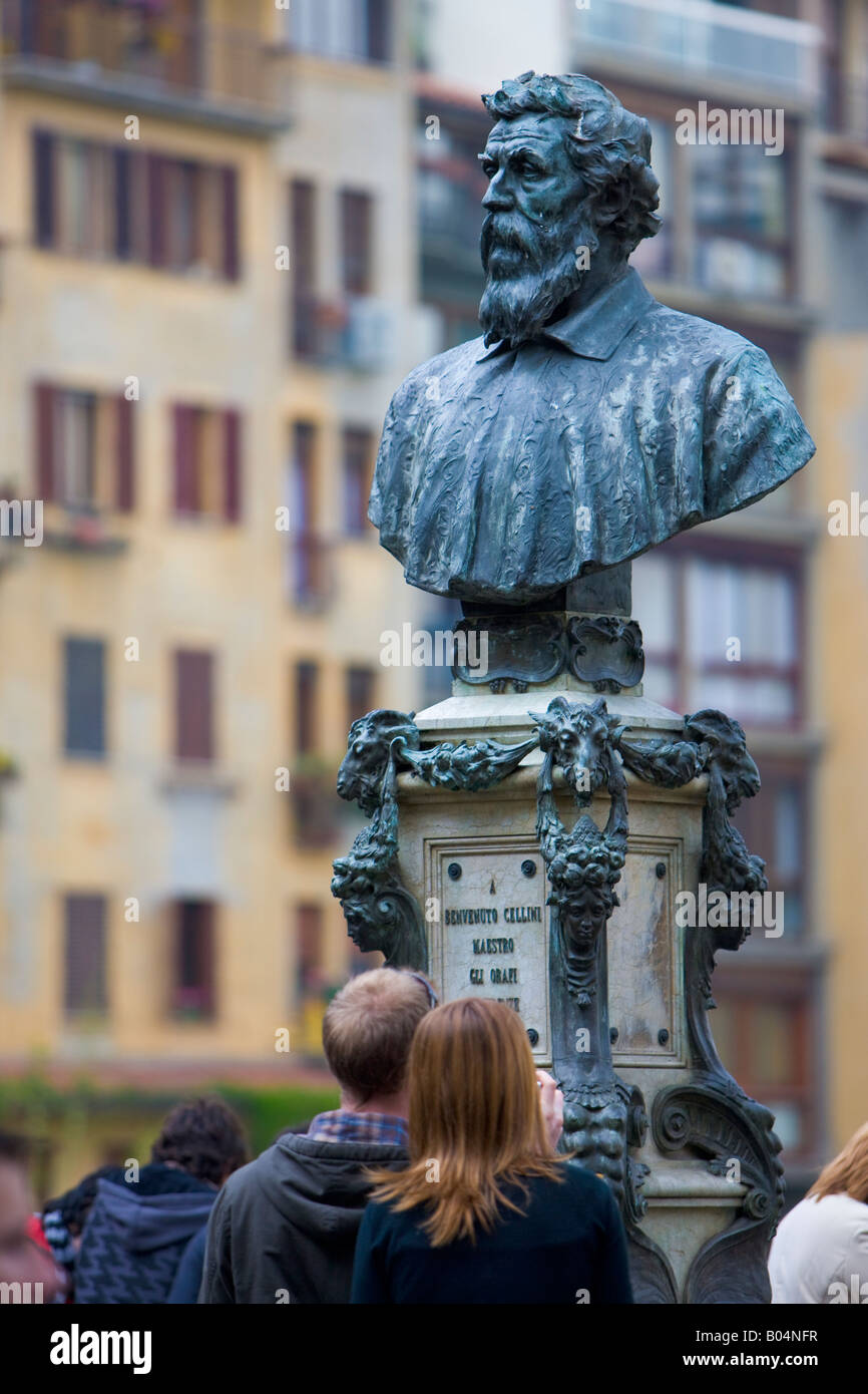 Bust of Benvenuto Cellini (a famous goldsmith, painter, sculptor and ...