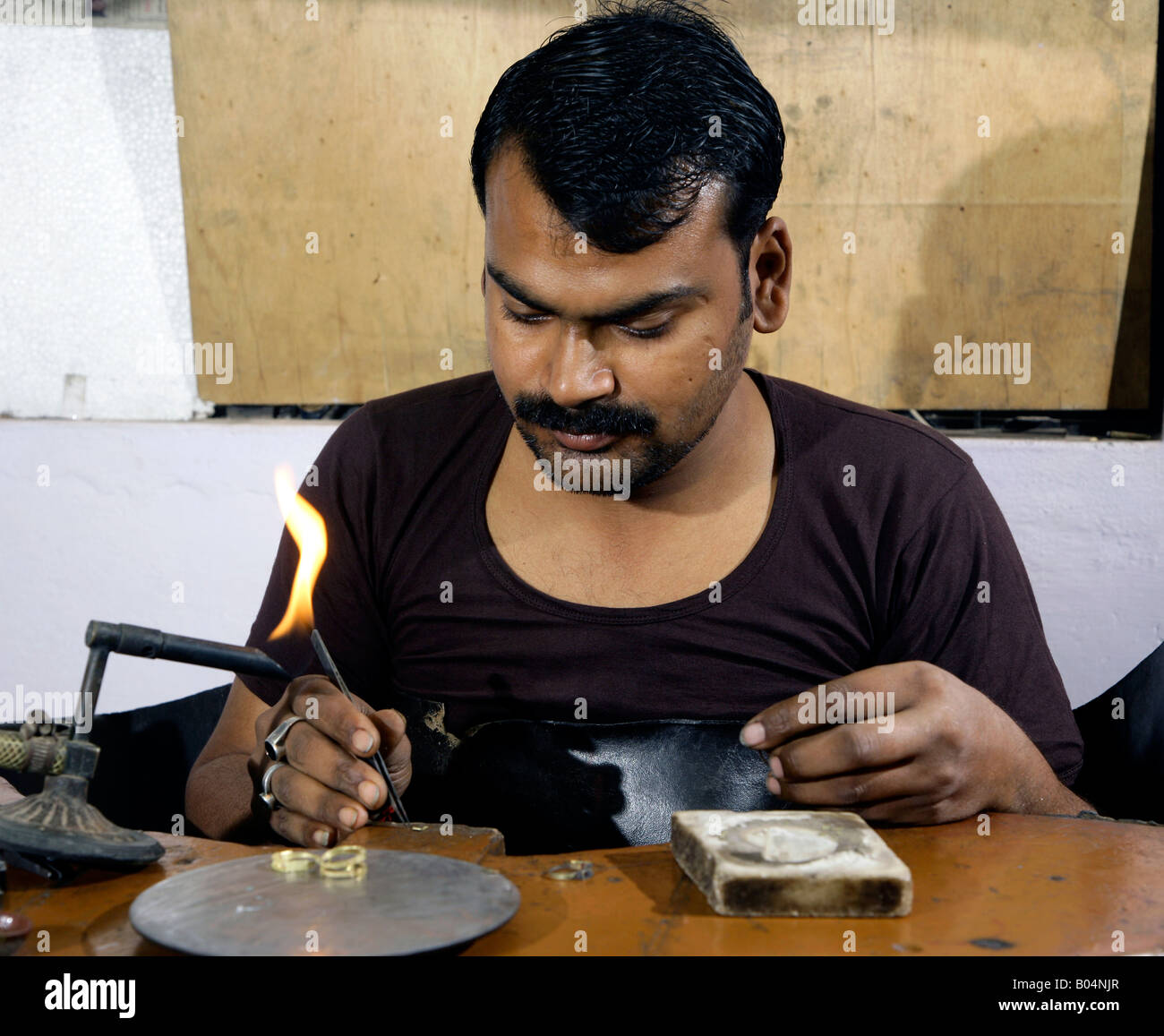 Goldsmith, Agra, Uttar Pradesh, India Stock Photo - Alamy