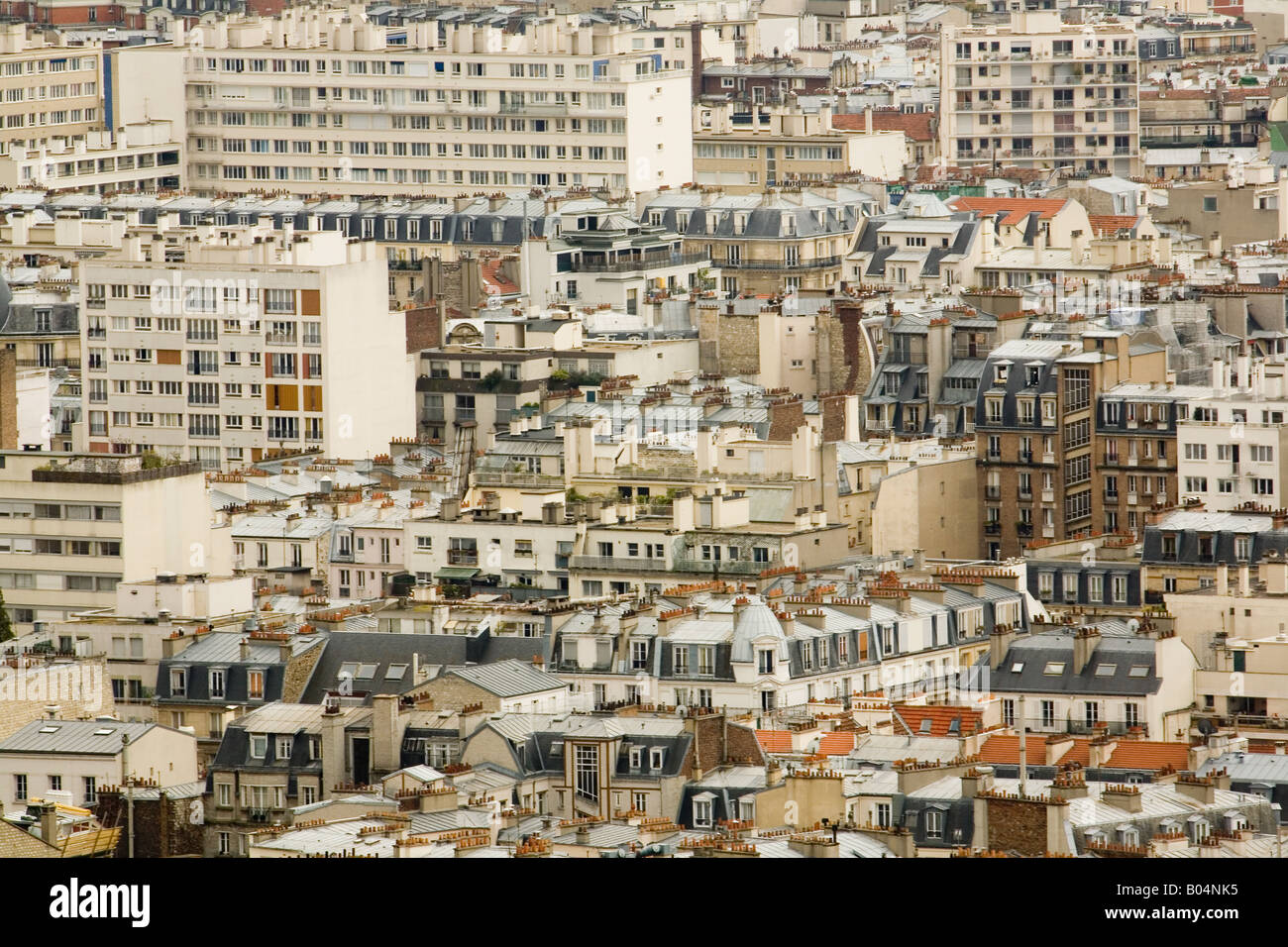 Paris cityscape photographed from the Eiffel Tower. France Stock Photo ...
