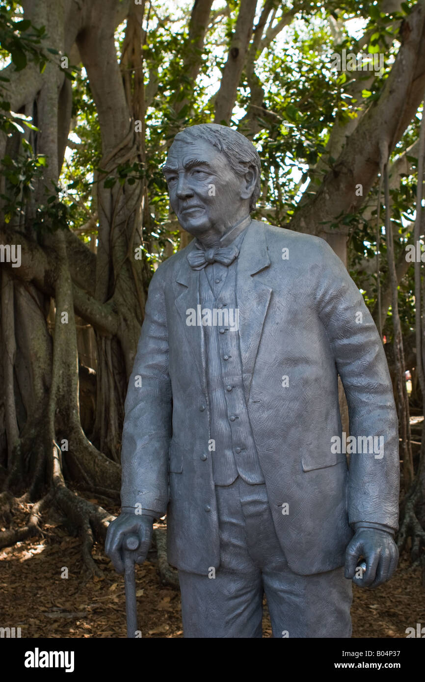 Thomas edison statue florida hi-res stock photography and images - Alamy