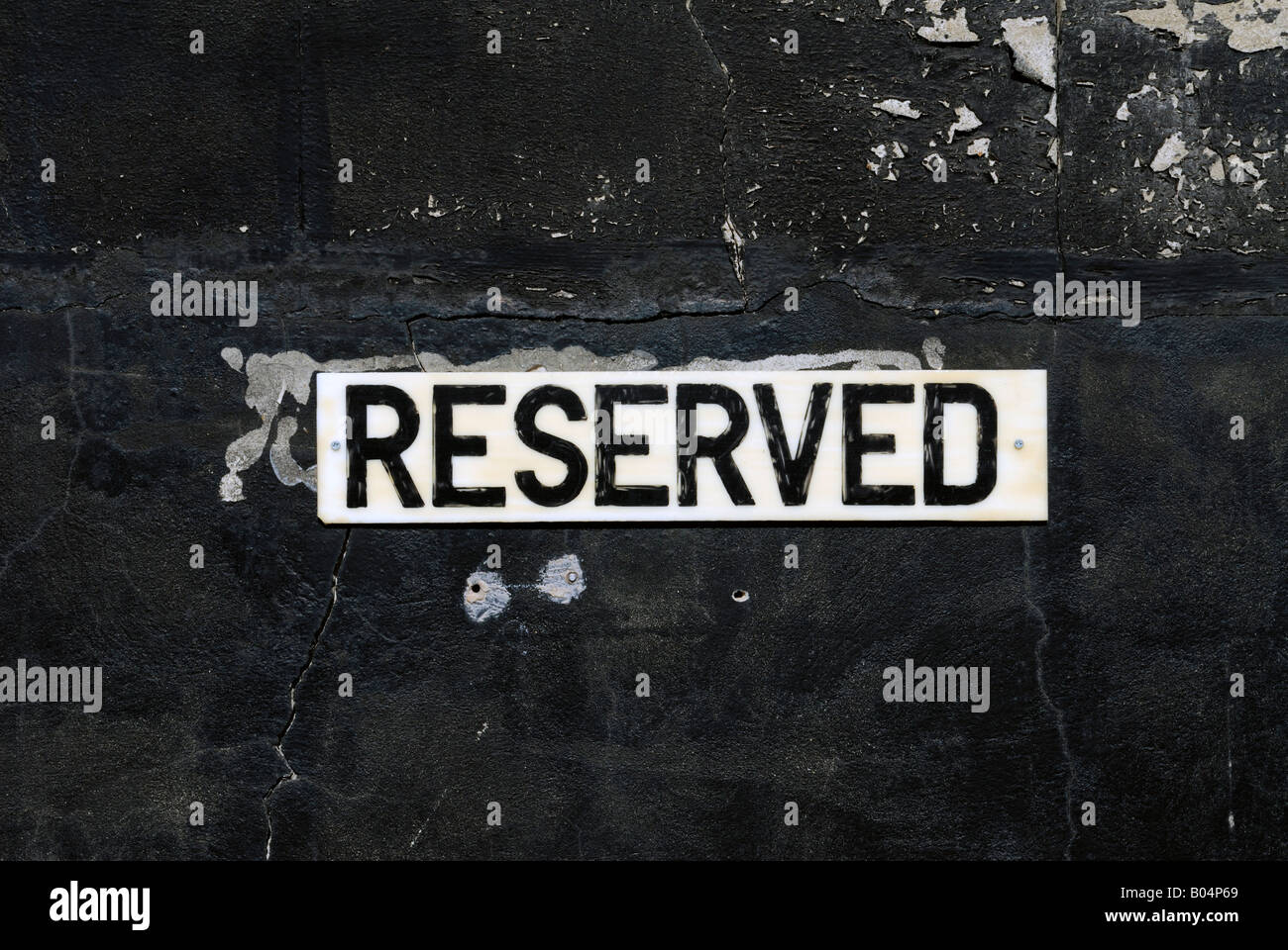 Reserved Car Park Sign Stock Photo - Alamy
