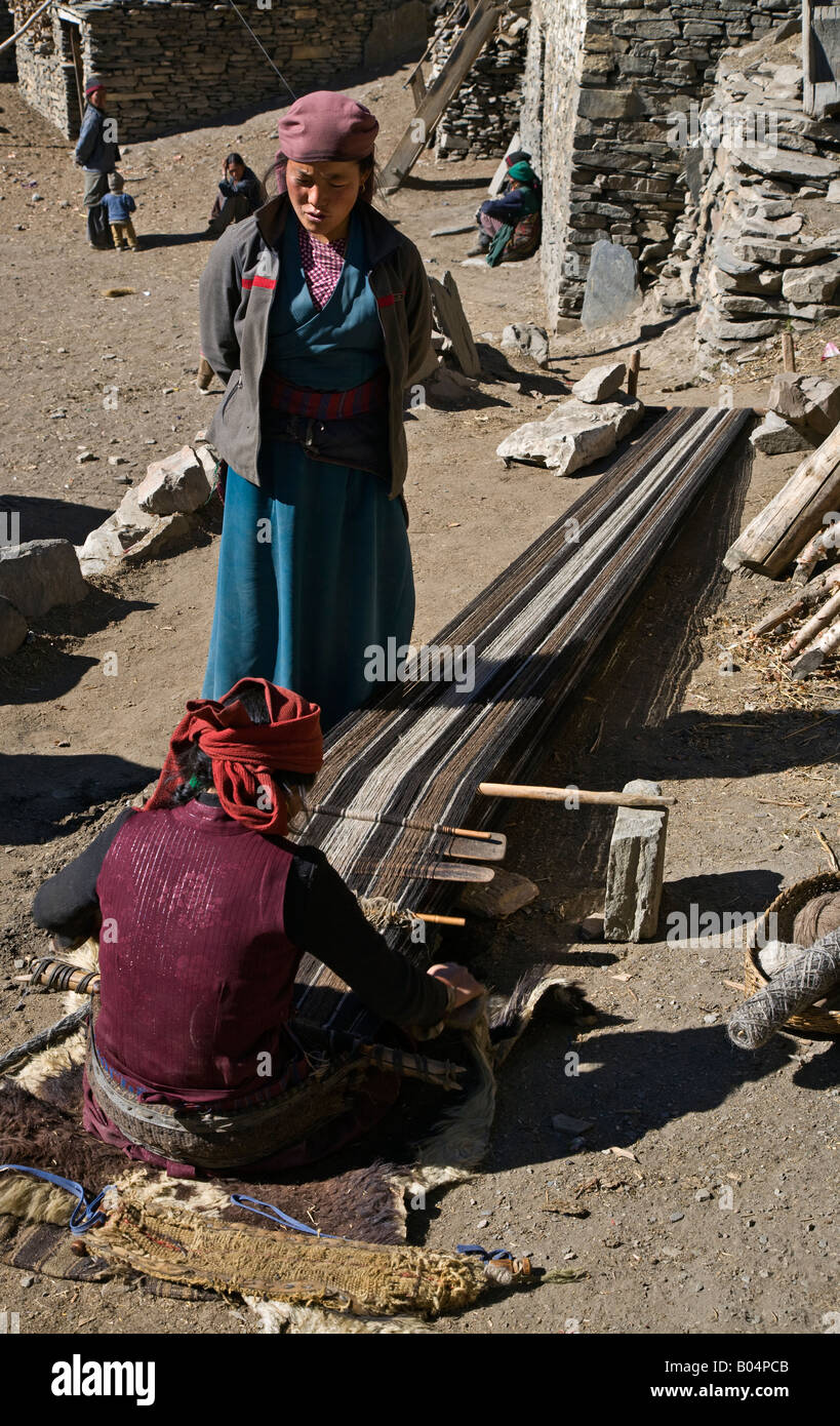 Woman on a yak hi-res stock photography and images - Alamy