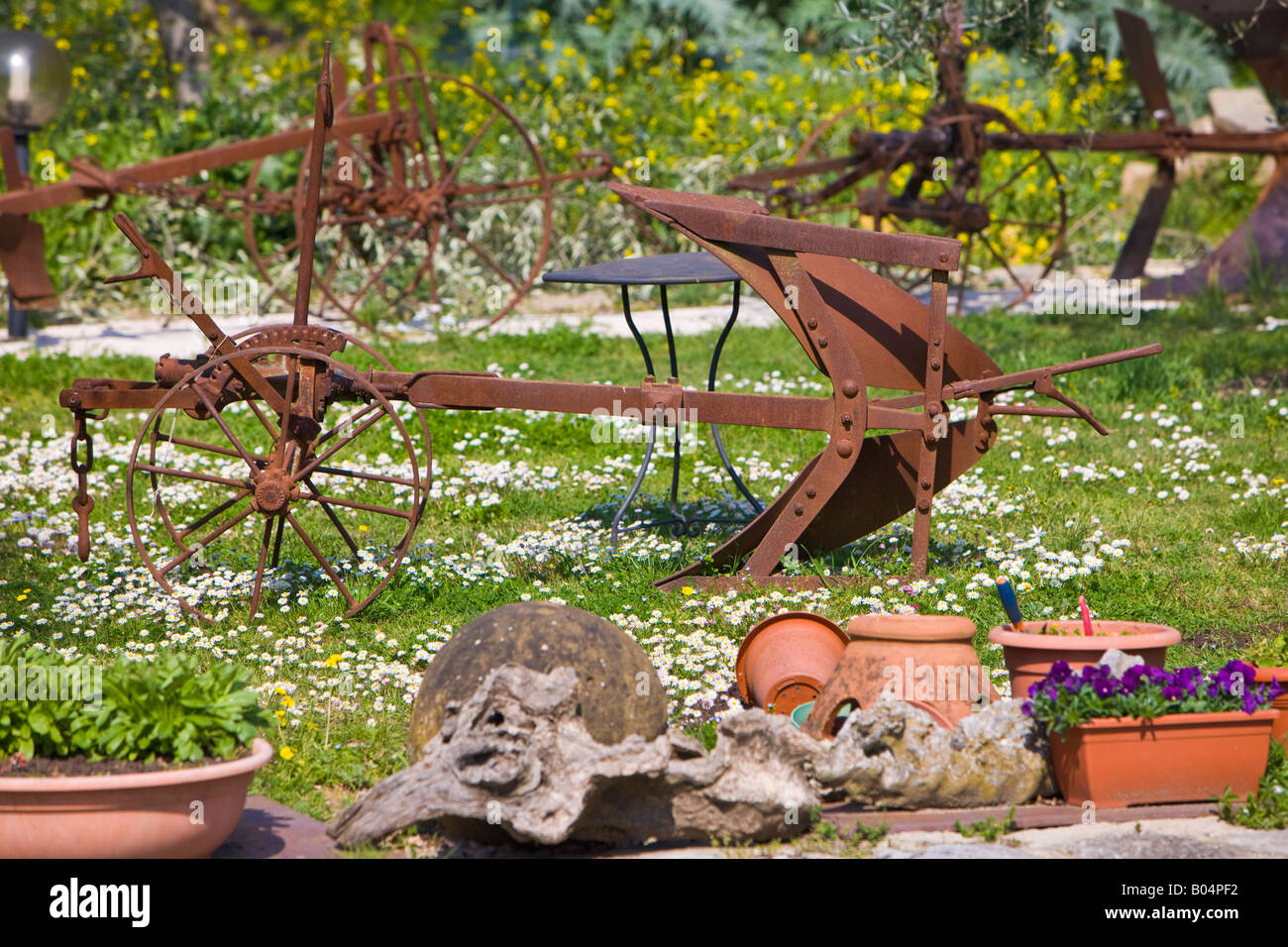 Old plough hi-res stock photography and images - Alamy
