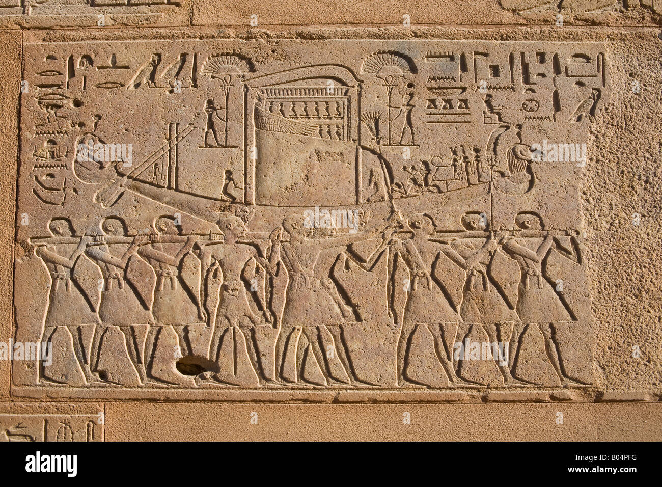 Relief from Hatshepsuts Red Chapel within the Open Air Museum at Karnak ...