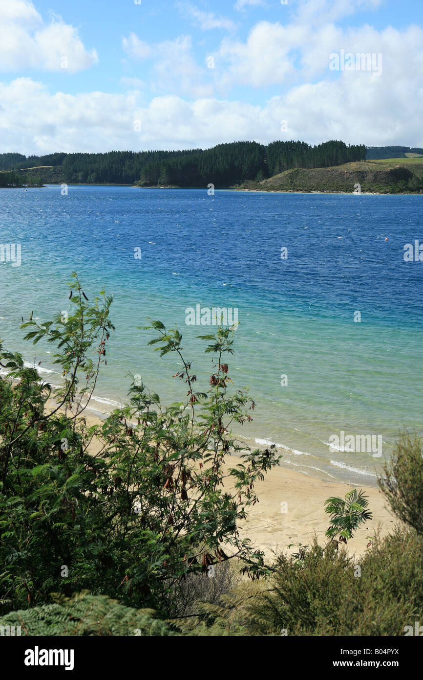 Kai-Iwi lakes Taharoa region North Island New Zealand Stock Photo - Alamy