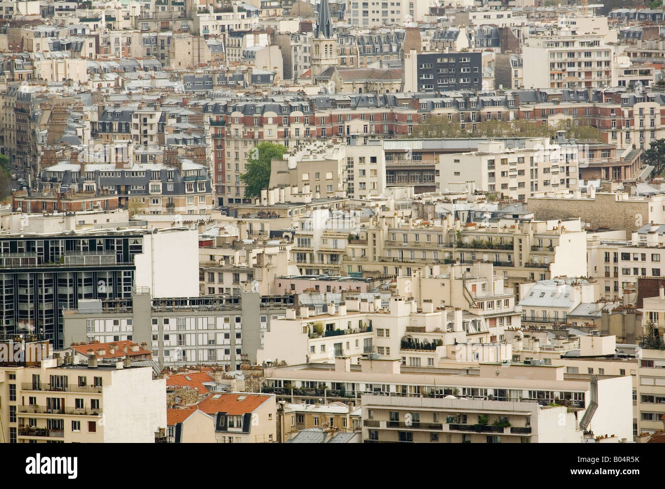 Paris cityscape photographed from the Eiffel Tower. France Stock Photo ...