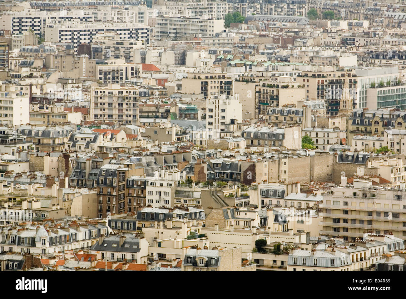 Paris cityscape photographed from the Eiffel Tower. France Stock Photo ...