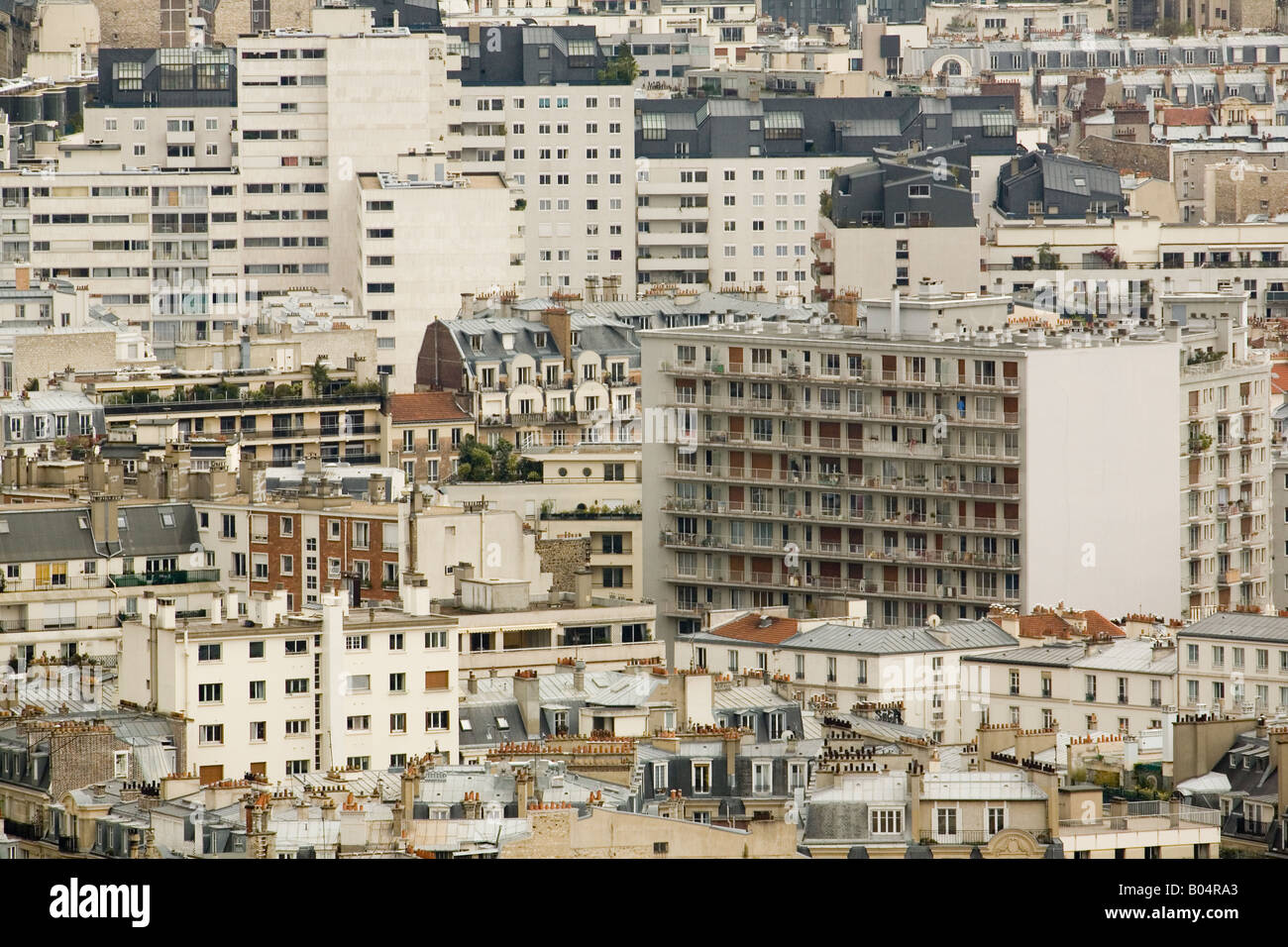 Paris cityscape photographed from the Eiffel Tower. France Stock Photo ...