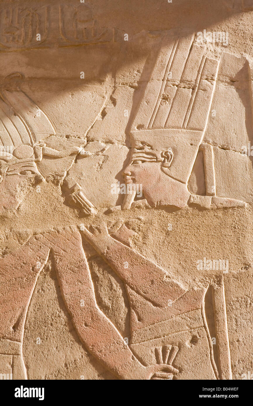 Reconstruction of the porticoed Temple of Tuthmosis IV in the open-air ...