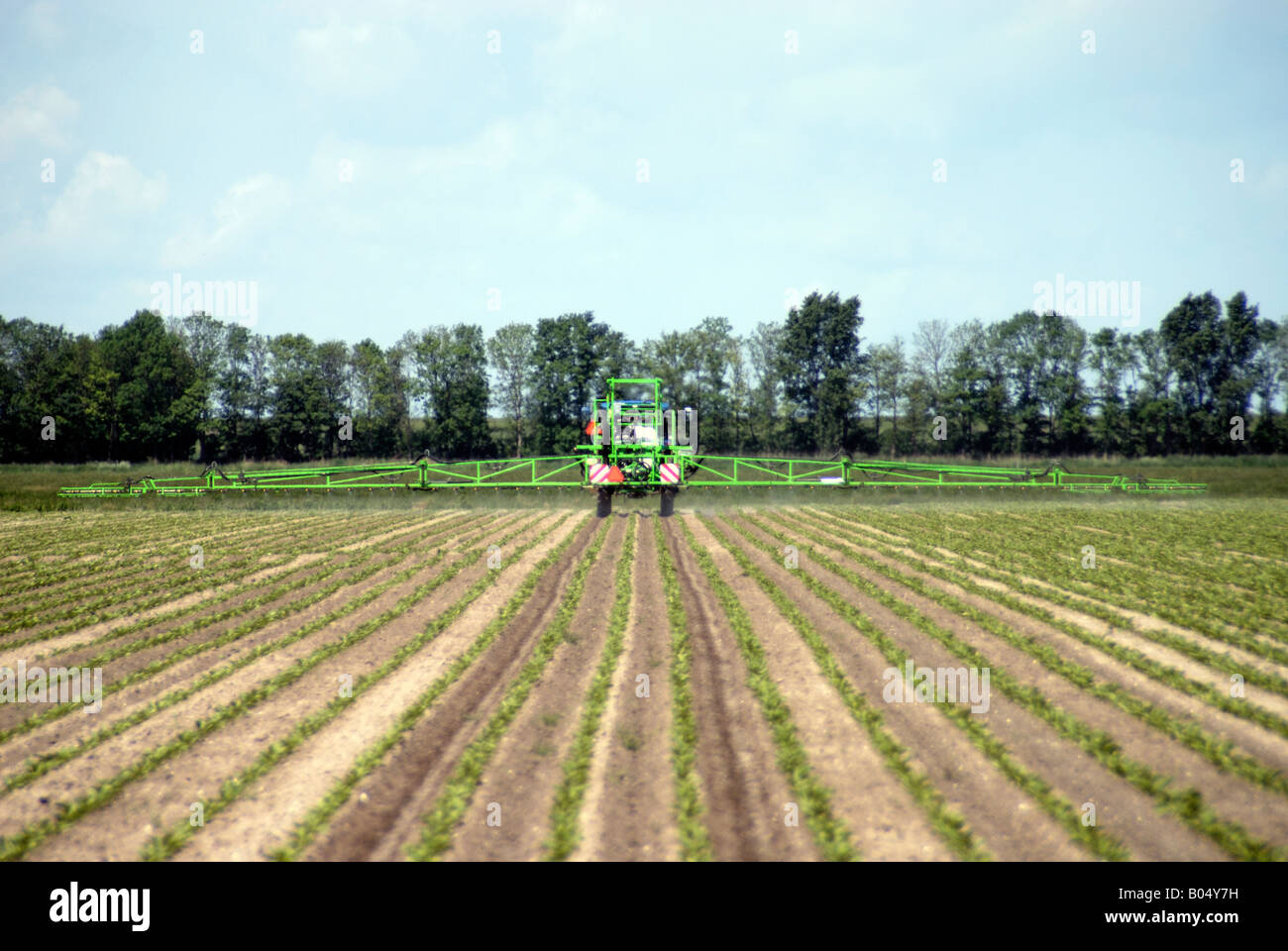 tractor spraying crops Stock Photo - Alamy