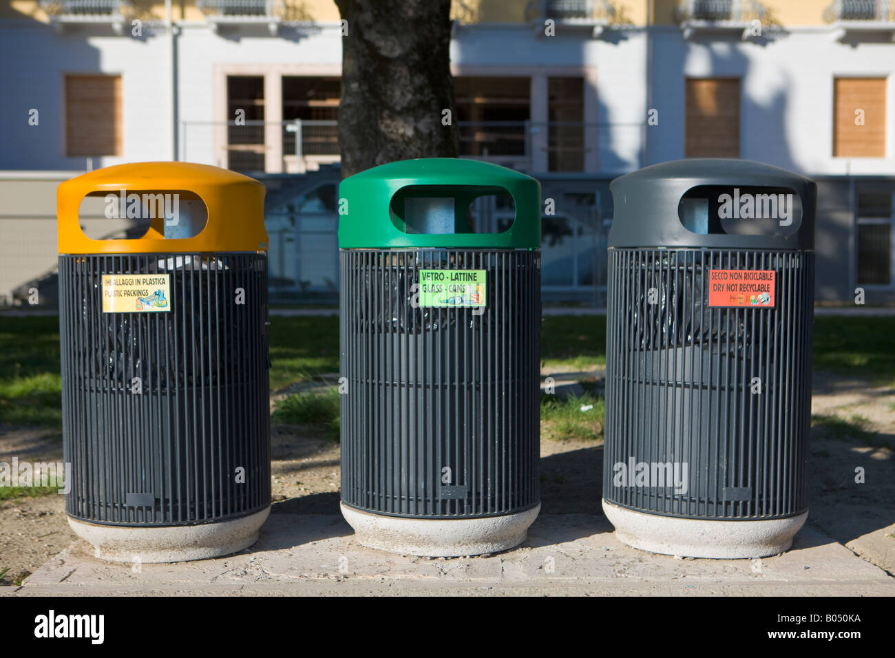 Recycling Recycle Bins Italy High Resolution Stock Photography and ...