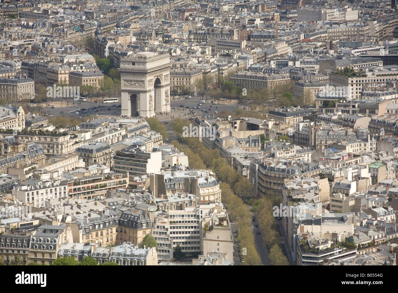 View from Eiffel Tower Paris France Stock Photo - Alamy