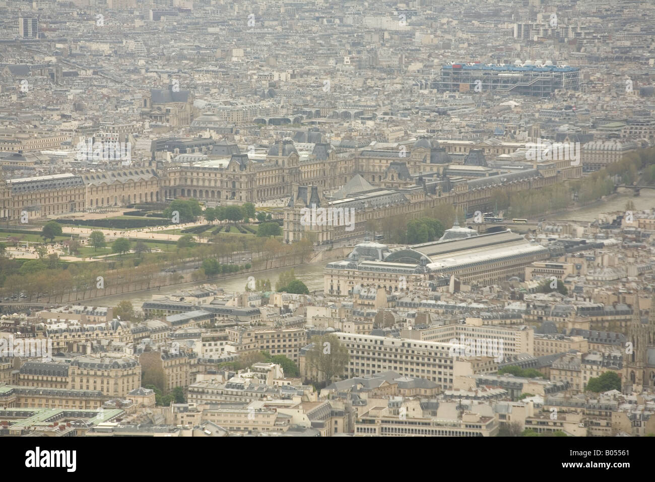 View from Eiffel Tower Paris France Stock Photo - Alamy
