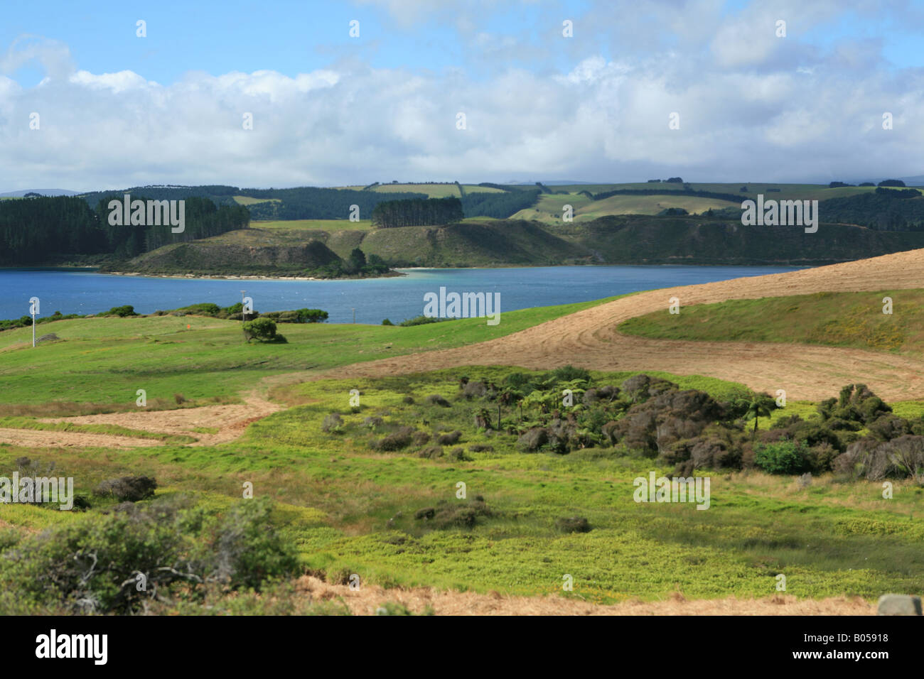 Kai-Iwi lakes Taharoa region North Island New Zealand Stock Photo - Alamy