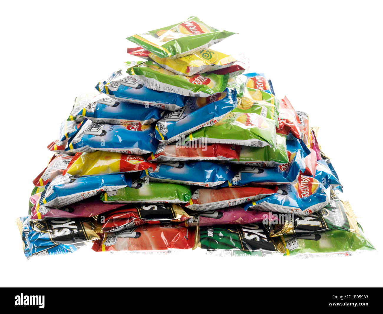 Pile of Crisps Stock Photo - Alamy