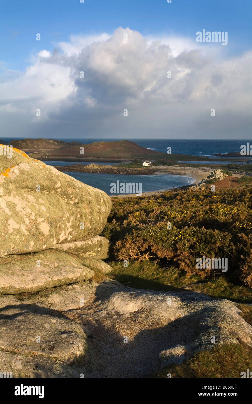 bryher looking west to the atlantic Isles of Scilly Stock Photo - Alamy