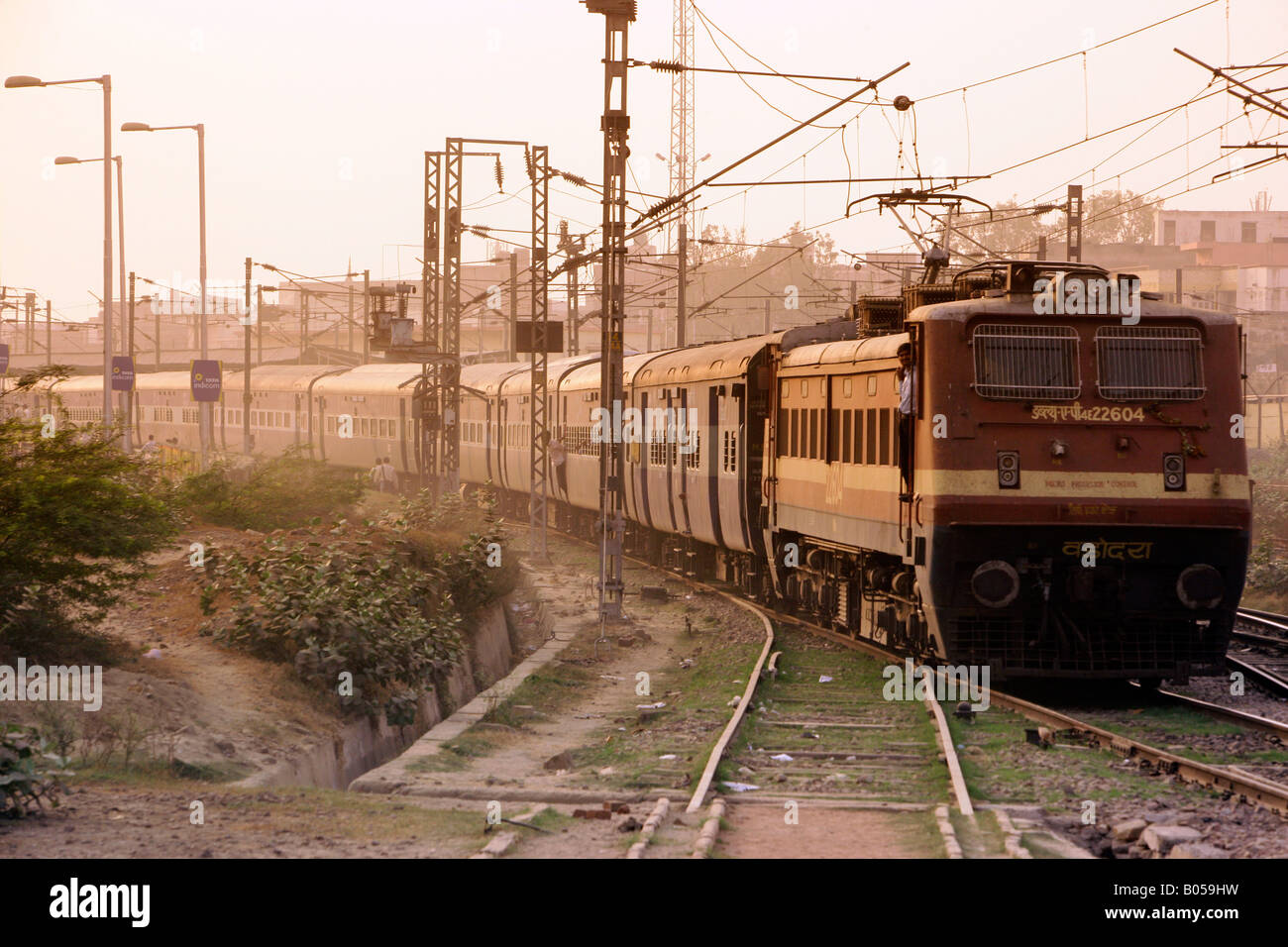 Indian railways passenger train hi-res stock photography and images - Alamy