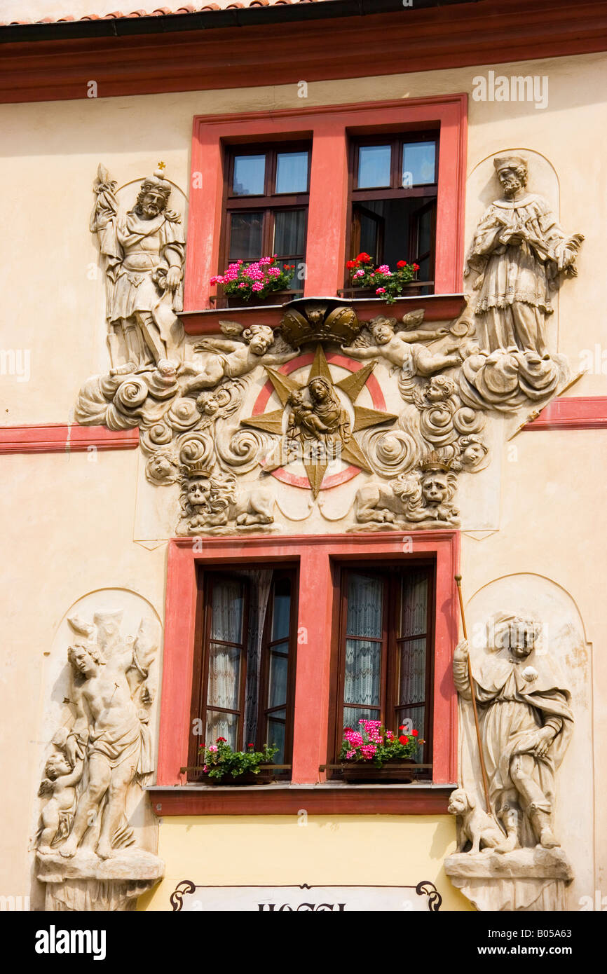 Windows building view Prague Czech Republic Stock Photo - Alamy