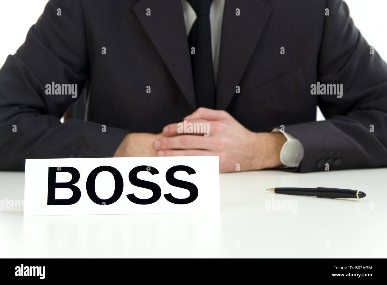 boss at office Stock Photo - Alamy