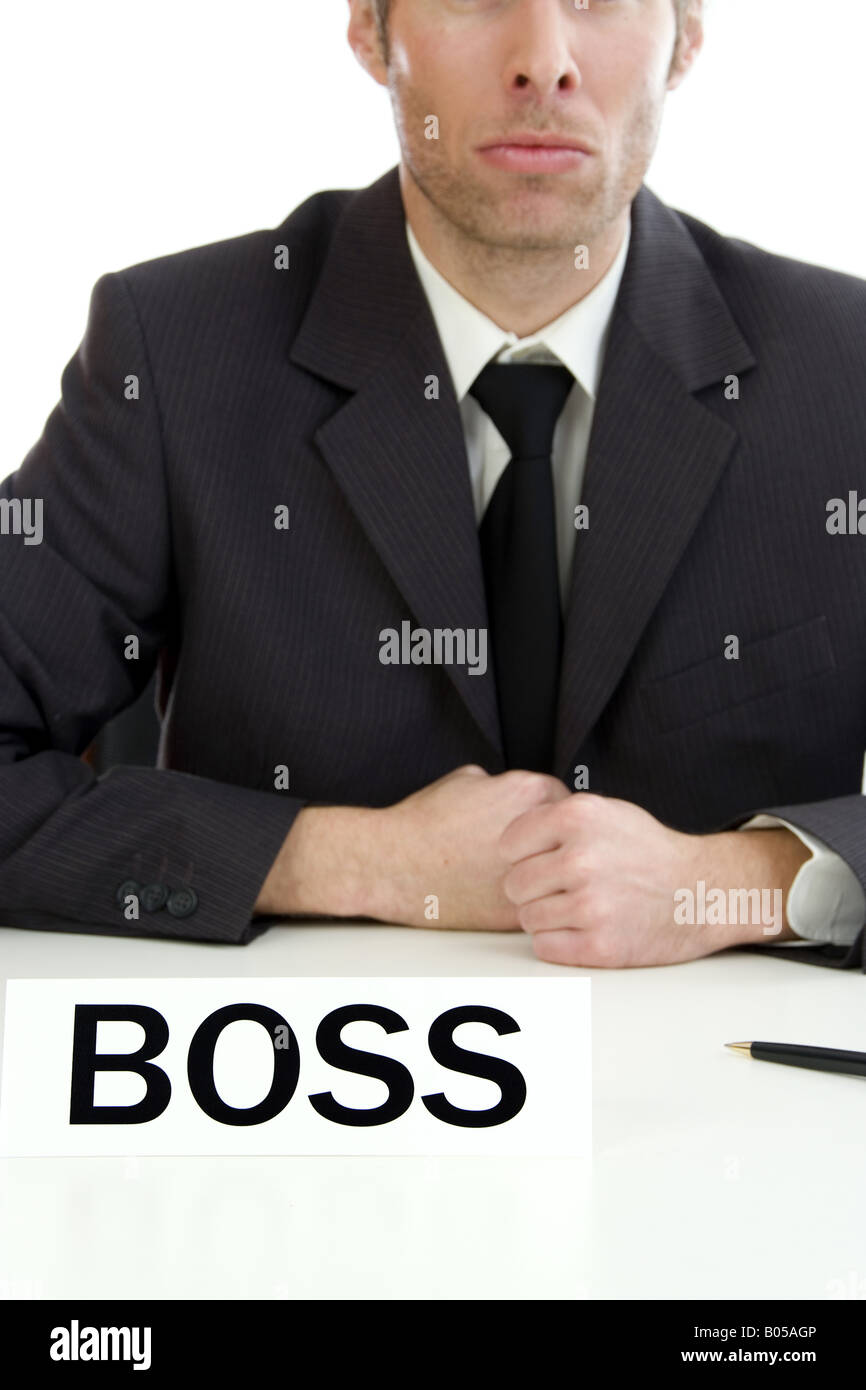 boss at office Stock Photo - Alamy