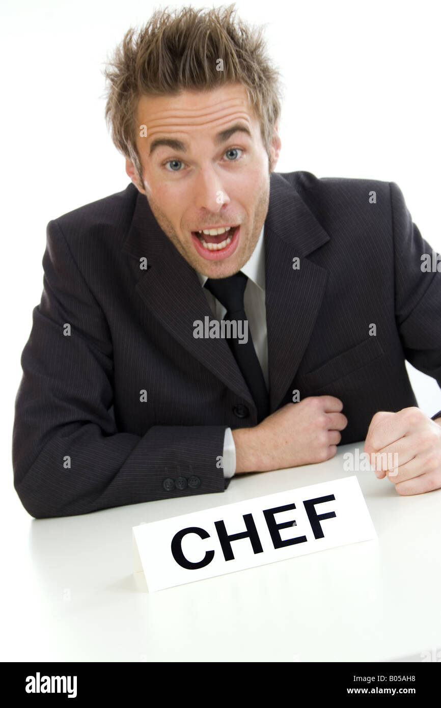 Chief at desktop hi-res stock photography and images - Alamy